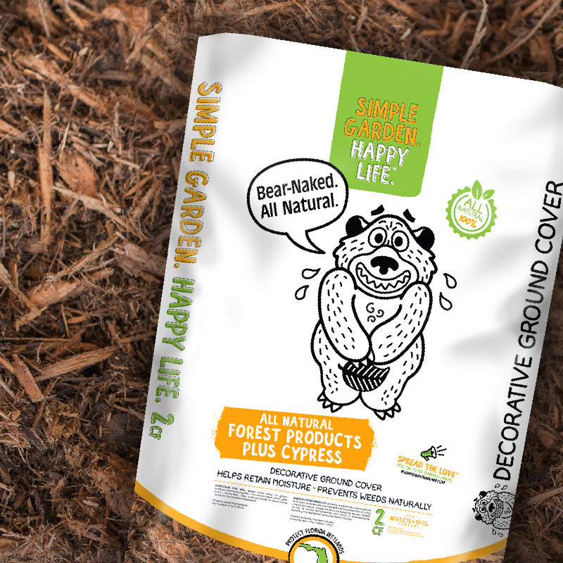 Full Pallet - Simple Garden Happy Life Cypress Blend Mulch - 2CF Bags ...