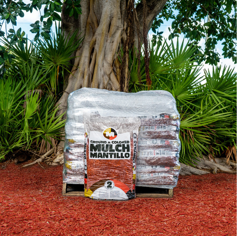Full Pallet - Mulch Mantillo Red Mulch - 2CF Bags / 35 count – GoMulch